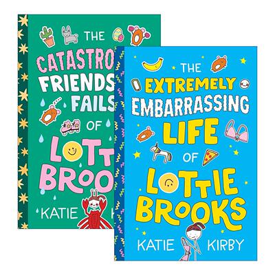 英文原版 Lottie Brooks 洛蒂极其尴尬的生活系列2册 儿童小说 Katie Kirby 英文版 进口英语原版书籍