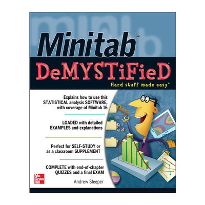 英文原版 Minitab Demystified 质量管理统计软件 自学向导系列 英文版 进口英语原版书籍