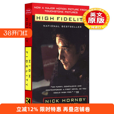 英文原版 High Fidelity Movie-Tie In 失恋排行榜 电影版 浪漫喜剧小说 Nick Hornby 英文版 进口英语原版书籍