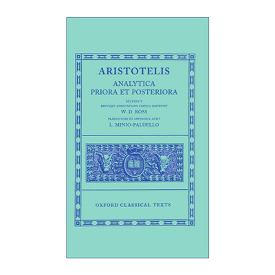 英文原版 Aristotle Analytica Priora et Posteriora 亚里士多德 前分析篇和后分析篇 牛津古典文本系列 精装 进口英语原版书籍