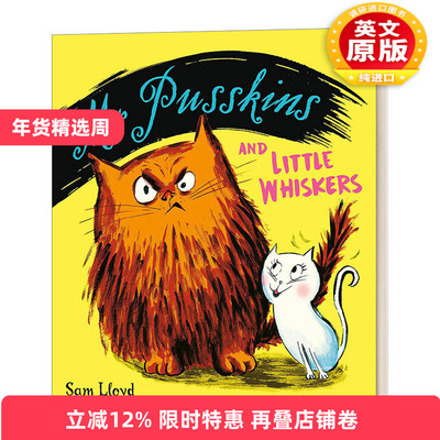 英文原版绘本 Mr Pusskins and Little Whiskers 喵喵先生和小咪咪 英文版 进口英语原版书籍