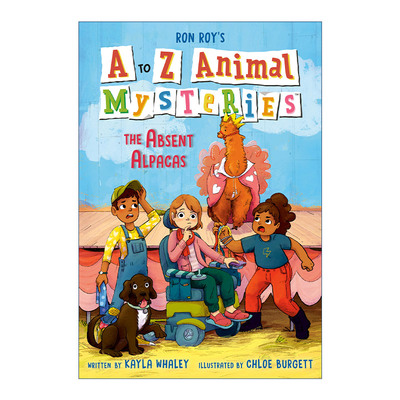 英文原版 A to Z Animal Mysteries #1 The Absent Alpacas A to Z动物神秘案件系列1 缺席的羊驼 儿童推理章节桥梁故事书 英文版