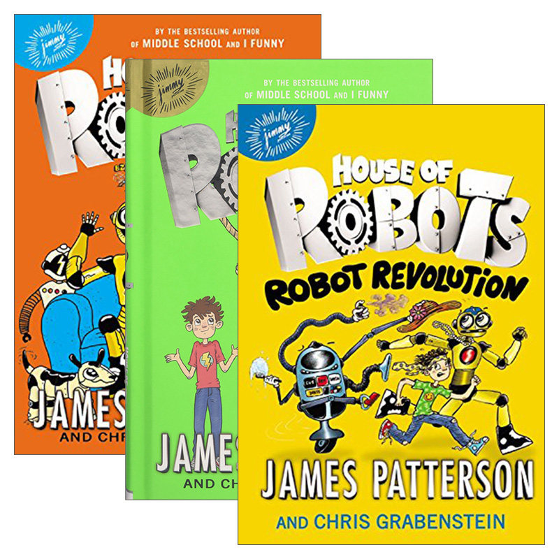 英文原版 House of Robots机器人之家1-3册精装课外章节桥梁读物英文版进口英语原版书籍_虎窝淘