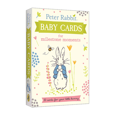 英文原版 Peter Rabbit Baby Cards for Milestone Moments 彼得兔小卡片 记录孩子成长历程 精装 英文版 进口英语原版书籍