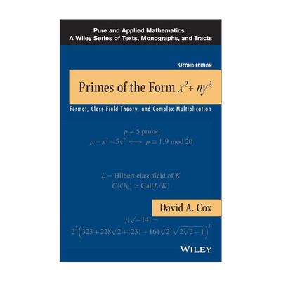 英文原版 Primes of the Form X2+Ny2 从费马平方和定理到二次互反律的探索 第2版 英文版 进口英语原版书籍