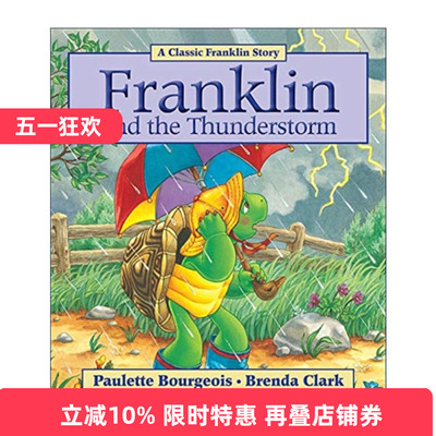 英文原版 Franklin and the Thunderstorm 小乌龟富兰克林 富兰克林和雷暴 英文版 进口英语原版书籍