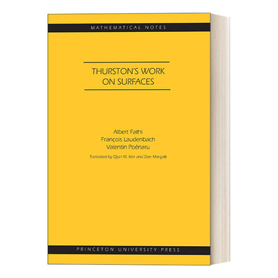 英文原版 Thurston's Work on Surfaces MN-48 威廉·瑟斯顿 表面同胚 菲尔兹奖得主 数学 英文版 进口英语原版书籍