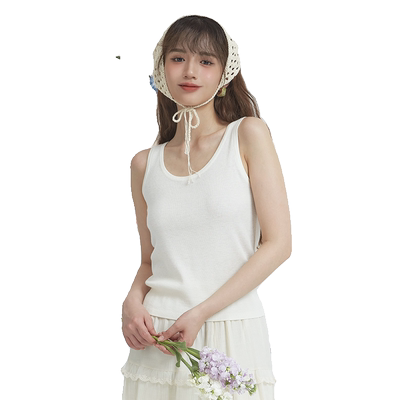 纯色瑞尔内搭吊带背心针织背心