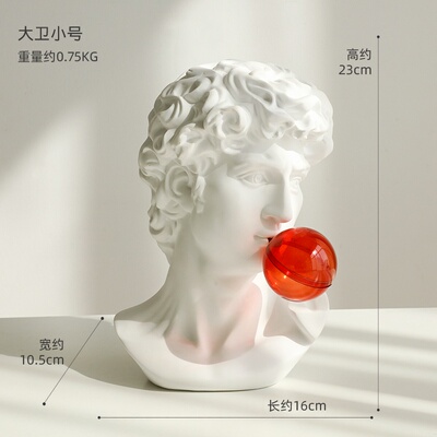 好货Nordic characters sculptXure ornaments David plaster ima