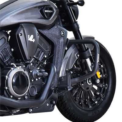 stuntcx适配奔达黑旗500护杠机车边包改装配件司当克斯防摔杠