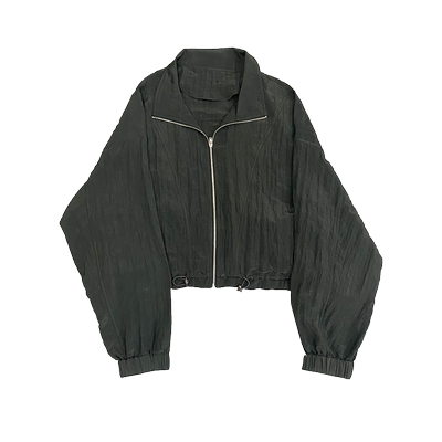 madeinnormal光泽抽绳短款外套