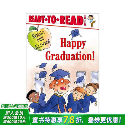 【现货】英文原版 快乐的毕业典礼 Happy Graduation! 儿童英语故事小说课外阅读  4岁以上 正版进口书籍 善优童书