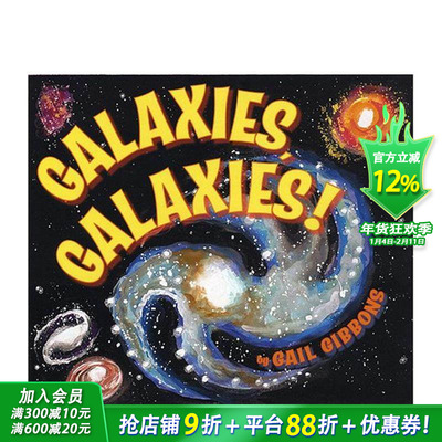 【预售】星系 星系！ Galaxies  Galaxies!  英文儿童初级章节桥梁故事书 进口童书