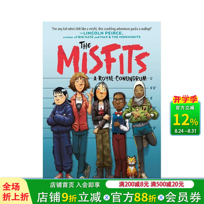 【预售】【异类少年小队】王室疑云（精装） 【The Misfits】A Royal Conundrum 英文儿童桥梁章节故事 英语拓展阅读进口书
