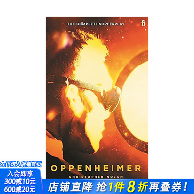 【预售】英文原版 奥本海默 电影剧本 Oppenheimer 英文电影剧本 进口原版书籍 善优图书
