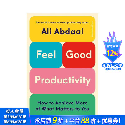 【预售】感觉良好的生产力 Feel-Good Productivity 原版英文心灵励志 正版进口书