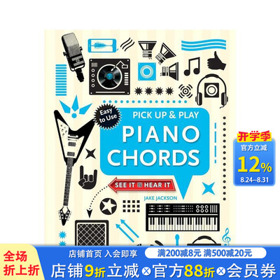 【现货】Piano Chords (Pick Up & Play)，钢琴和弦(拾奏) 英文原版图书籍进口正版 Jake Jackson 音乐