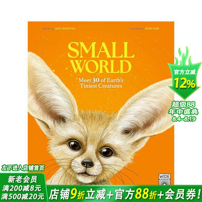 【预售】小小世界：认识地球上30个小动物居民 Small World: Meet 30 of Earth's tiniest inhabitants 英文儿插画科普绘本进口书