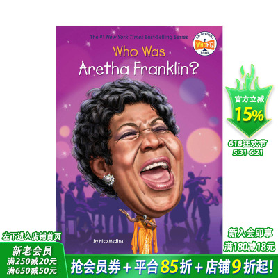 【现货】艾瑞莎·富兰克林是谁?Who Was Aretha Franklin?英文原版儿童故事阅读【善优童书】