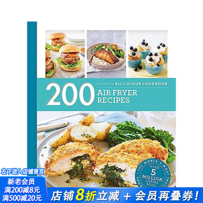 【预售】哈姆林全色烹饪：200 种空气炸锅食谱Hamlyn All Colour Cookery: 200 Air Fryer Recipes 英文餐饮美食 正版进口图书