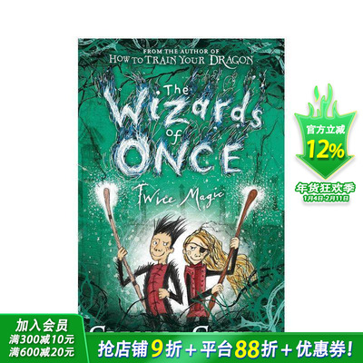 【现货】【魔境奇谭】2 双倍魔法 The Wizards of Once: Twice Magic 驯龙高手作者Cressida Cowell 英文小说故事 英语拓展进口书