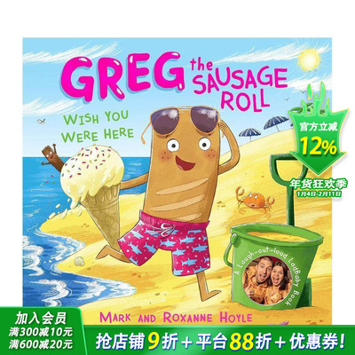 【预售】Greg the Sausage Roll: Wish You Were Here 儿童绘本 英文原版进口书籍【善优图书】