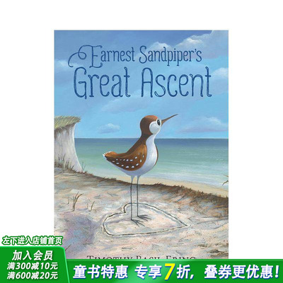 【预售】鹬的真诚伟大攀登 Earnest Sandpiper’s Great Ascent 英文儿童插画故事绘本 进口童书