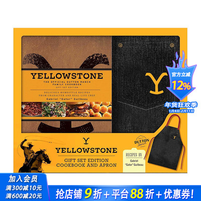 【现货】黄石公园：达顿牧场官方家庭食谱礼品套装 Yellowstone 原版英文餐饮生活美食 正版进口书籍画册 善优图书