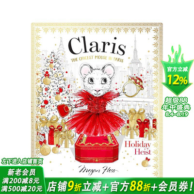 【预售】【Claris】假日盗窃：时髦鼠鼠游巴黎4 Holiday Heist: The Chicest Mouse in Paris vol.4 英文儿童插画故事绘本进口书