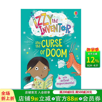 【预售】英文原版 发明家Izzy和末日诅咒 Izzy the Inventor and the Curse of Doom 英文儿童故事绘本 进口原版书籍 善优图书