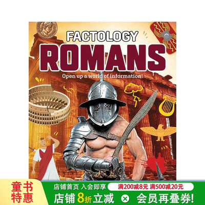 【预售】【事实学派】罗马 Factology: Romans 百科知识科普 英文儿童插画绘本 进口童书