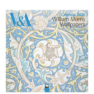【现货】【日历】V&A：威廉·莫里斯壁纸 2026年挂历 V&A: William Morris Wallpapers Wall Calendar艺术创意文创周边 正版进口