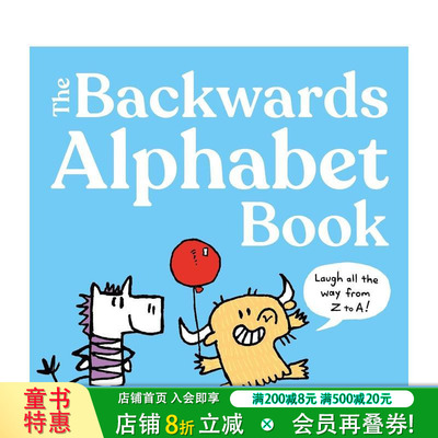 【现货】倒序字母书 The Backwards Alphabet Book 原版英文儿童语言/概念启蒙