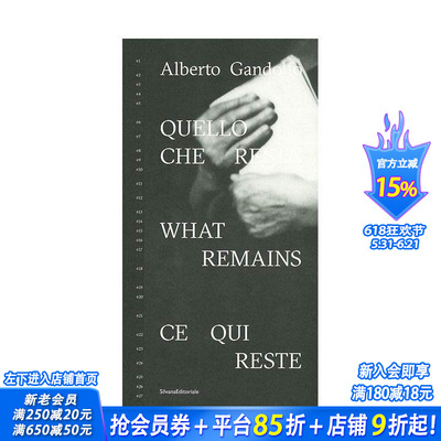 【预售】阿尔贝托?甘多夫：留存之物 Alberto Gandolfo : What Remains 原版英文摄影作品集肖像 正版进口书