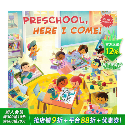 【预售】幼儿园，我来了! Preschool, Here I Come! 英文原版儿童绘本【善优童书】