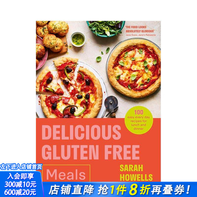 【预售】美味的无麸餐食： 100 道简单食谱Delicious Gluten Free Meals: 100 easy every day recipes 原版英文美食 正版进口书