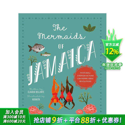 【现货】牙买加的美人鱼 奥运金牌得主的故事 The Mermaids of Jamaica 英文儿童艺术插画故事绘本 英语早教进口童书