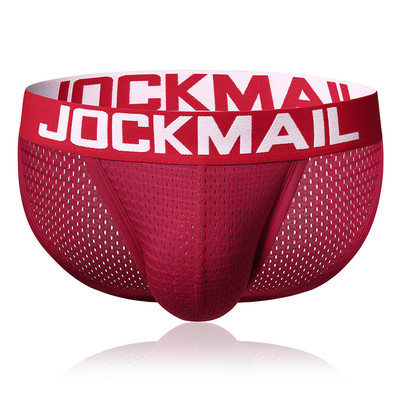 JOCKMAIL 新款小三角裤U凸男士内裤性感透气网孔内裤头高叉