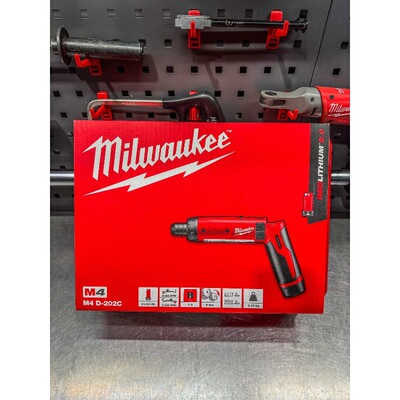 Milwaukee美沃奇M4D-202C充电式起子机电动直柄螺丝批4V米沃奇