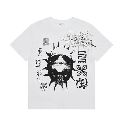 美式街头travisScott漫画风印花短袖T恤男女宽松INS百搭潮牌上衣