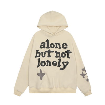 brokenplanet美式风字母印花连帽卫衣男女款宽松加绒套头青少年潮