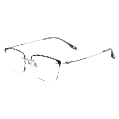 魅影男女通用简约纯钛无框眼镜