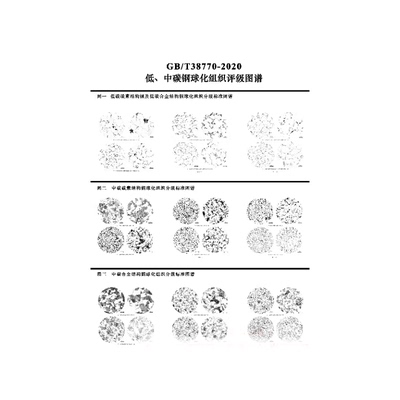 CNAS评审用正版图谱GB/T 38770-2020低中碳钢球化组织评级图