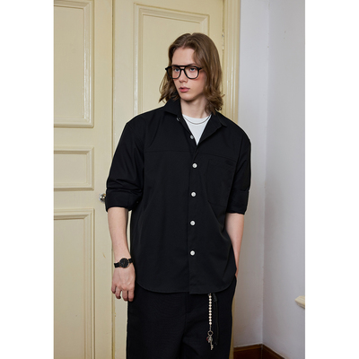 Ntalk 进口帝人舒柔特面料轻薄速干垂感弹力松弛简约高级口粮衬衫