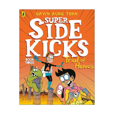 英文原版 The Super Sidekicks Trial of Heroes 超级英雄副手帮3 儿童幽默冒险小说 英文版 进口英语原版书籍