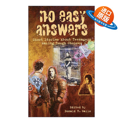 英文原版 No Easy Answers 没有简单的答案 青少年做出艰难选择的短篇小说集 Donald R. Gallo 英文版 进口英语原版书籍