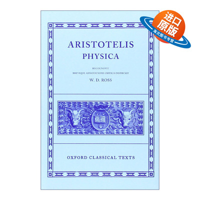 英文原版 Aristotle Physica 亚里士多德的自然史 牛津古典文本系列 英文版 进口英语原版书籍