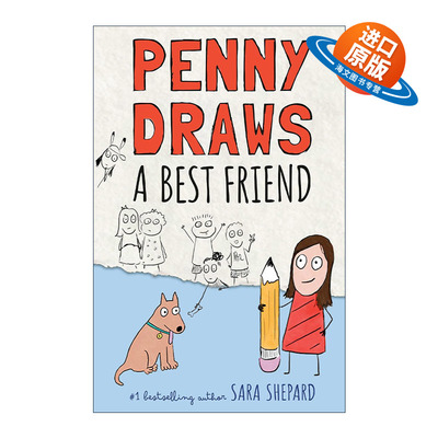 英文原版 Penny Draws a Best Friend 佩妮画了个好朋友 儿童小说 精装 谎言游戏作者Sara Shepard 英文版 进口英语原版书籍