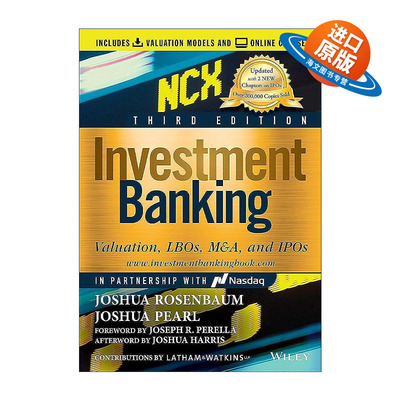 英文原版 Investment Banking 投资银行 估值、杠杆收购、合并与收购 精装第3版 英文版 进口英语原版书籍