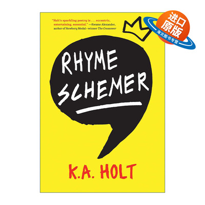 英文原版 Rhyme Schemer 韵脚 诗体小说 反欺凌 英文版 进口英语原版书籍